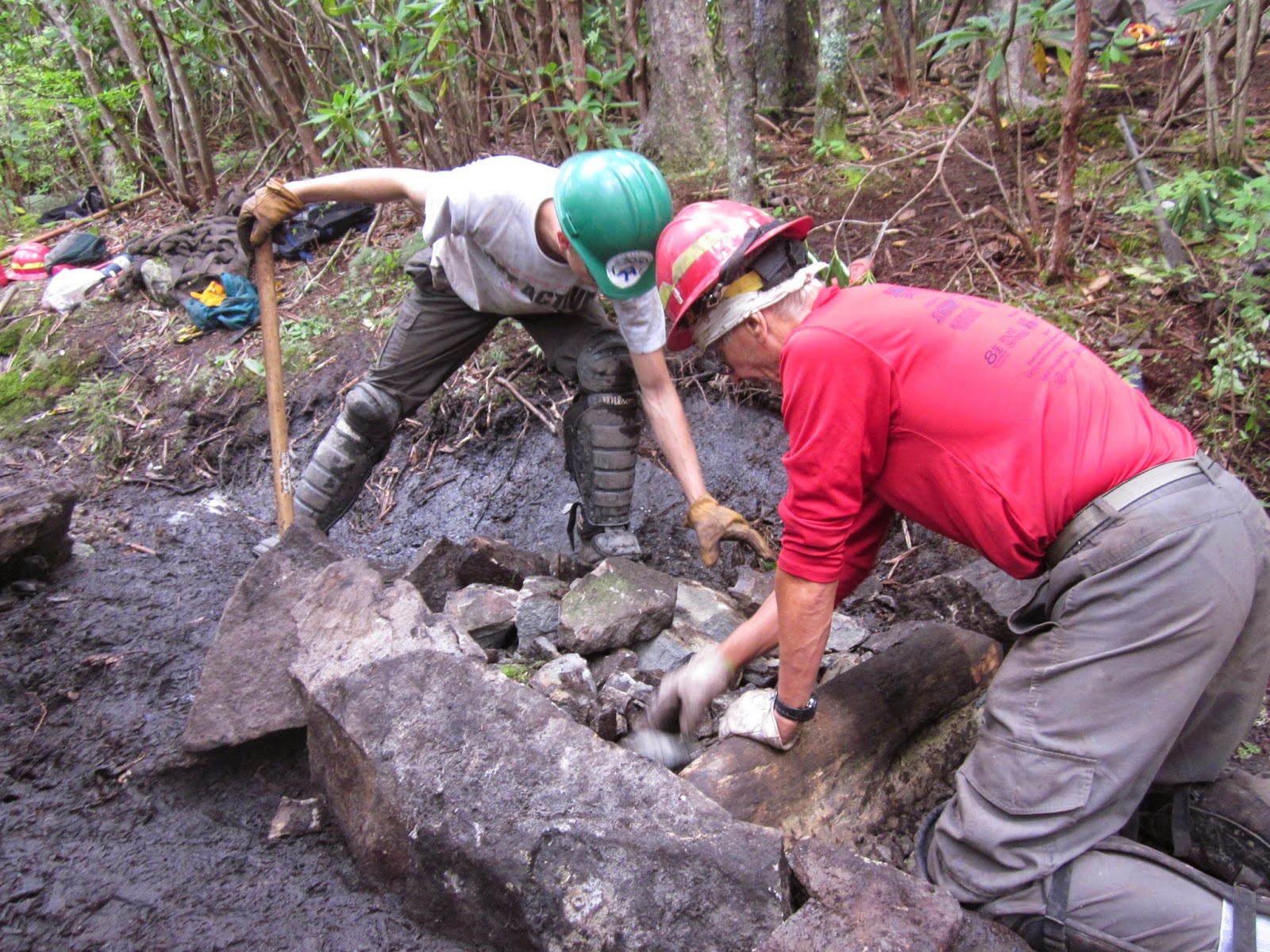 Jolly Rovers- Moving Rocks: Rock Work Techniques - Appalachian Trail ...