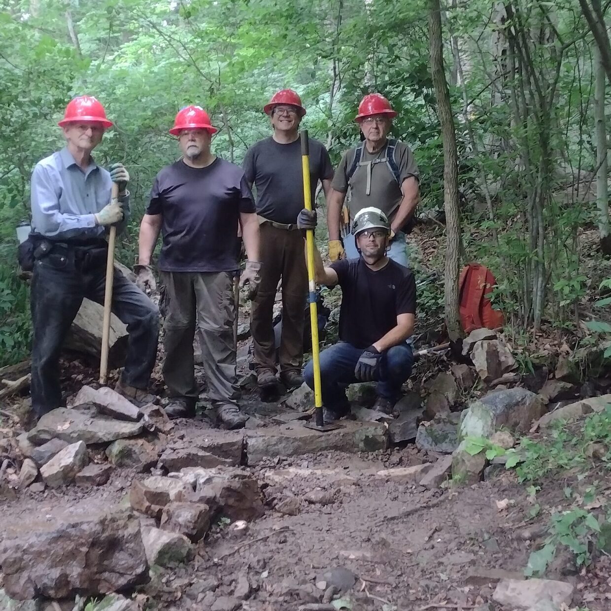 Rock Step Construction Training with BMECC and ATC - Appalachian Trail ...