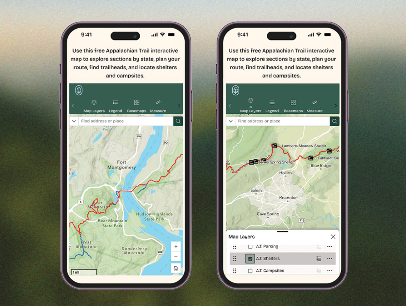 Inside the Appalachian Trail Interactive Map - Appalachian Trail ...